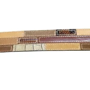 Fossil | Accessories | Y2k Fossil Leather Patchwork Belt Small Suede ...